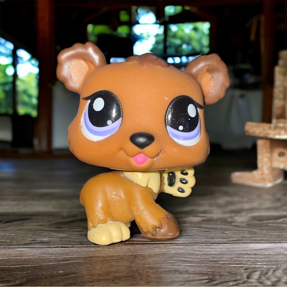 Littlest Pet Shop # 1556 Petriplets Bear Cub With Ton… - Gem